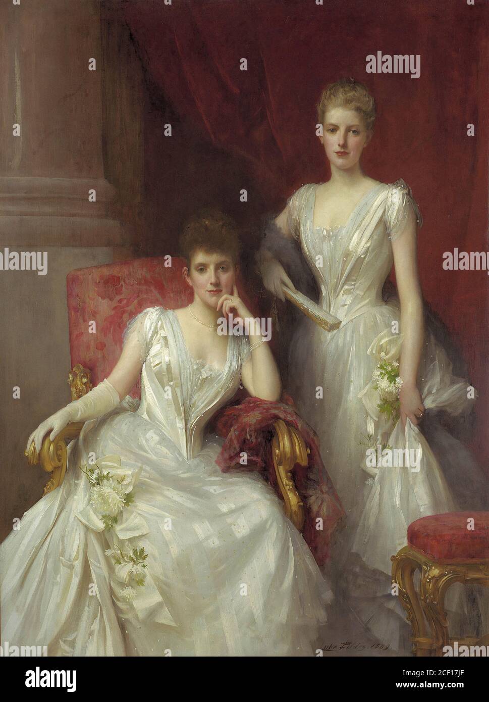 Fildes Sir Samuel Luke - Sisters (Double Portrait of the Misses Renton ...