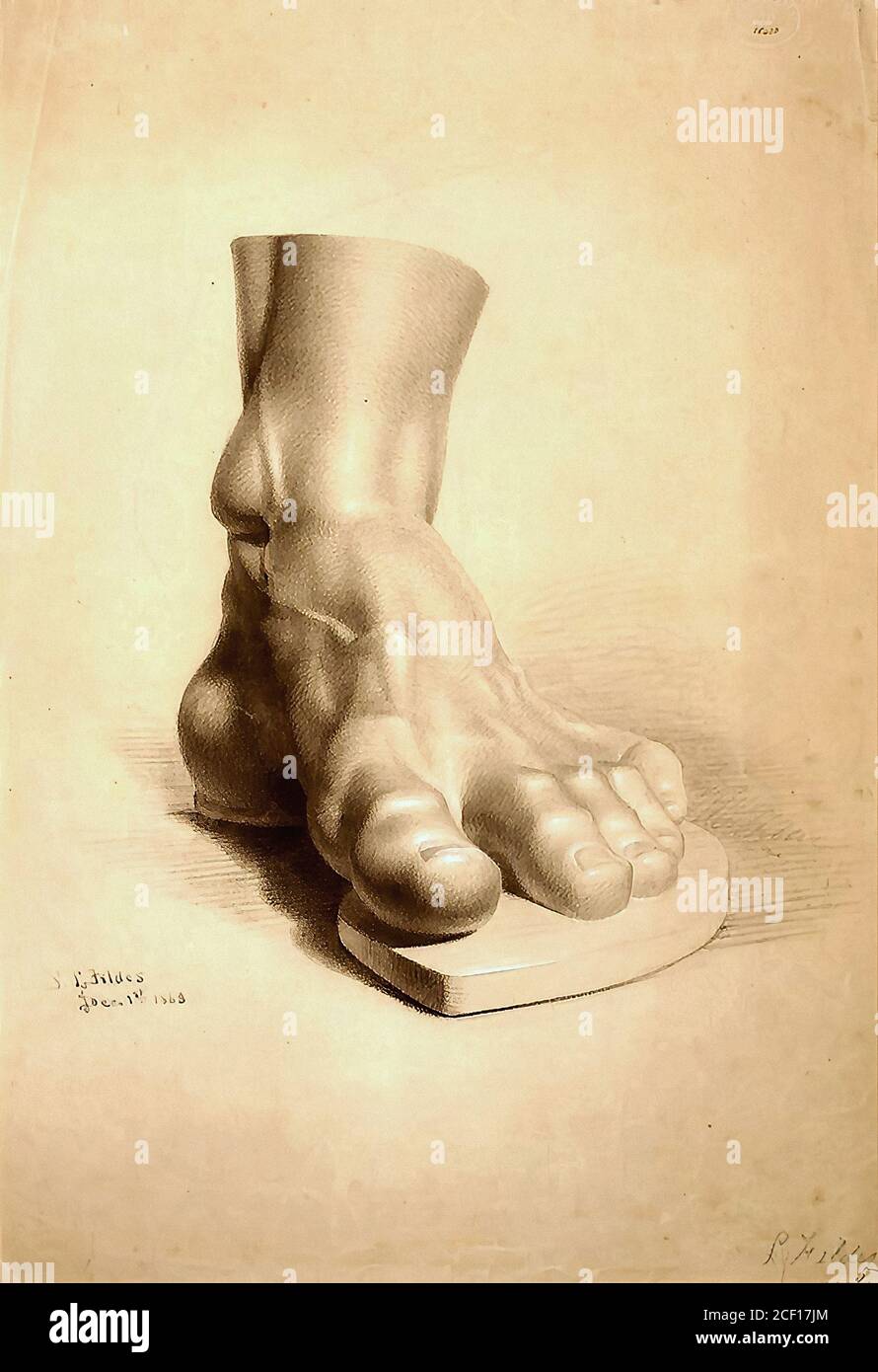 Fildes Sir Samuel Luke - Study of a Plaster Cast of a Sculptural ...