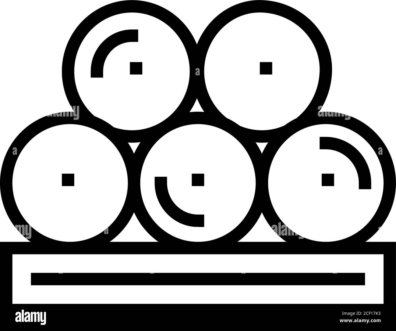 paper rolls product line icon vector illustration Stock Vector Image ...