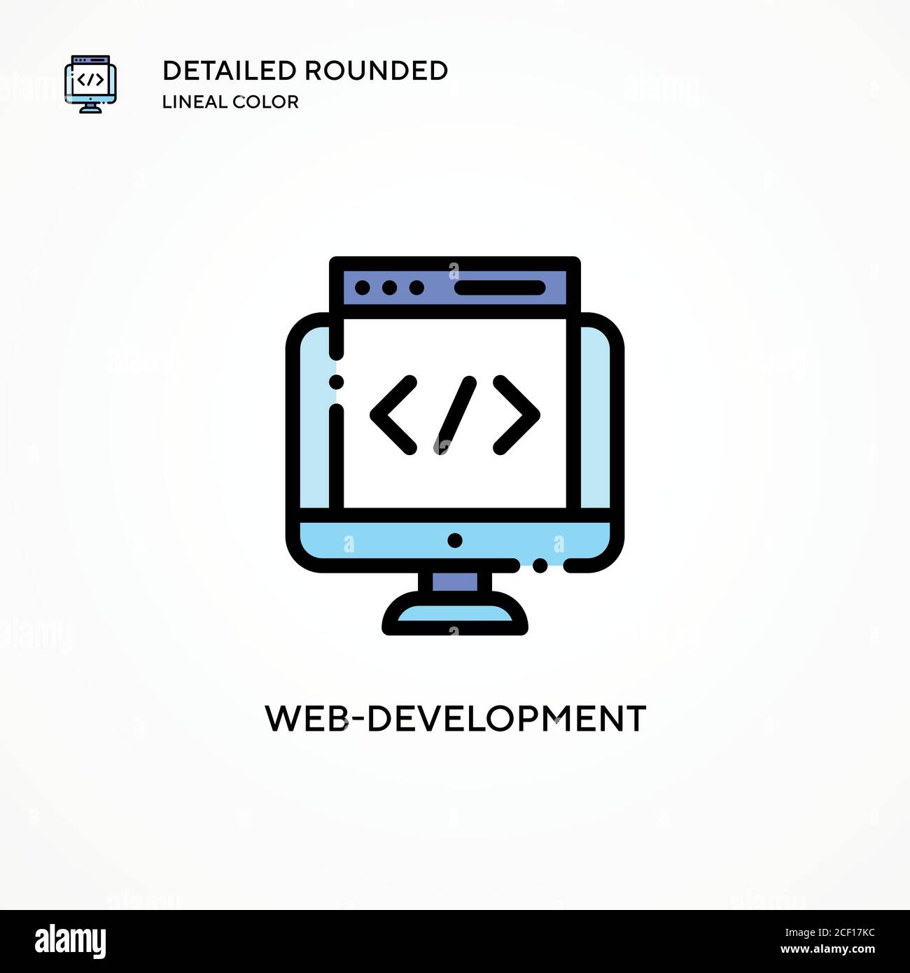 Web-development vector icon. Modern vector illustration concepts. Easy ...