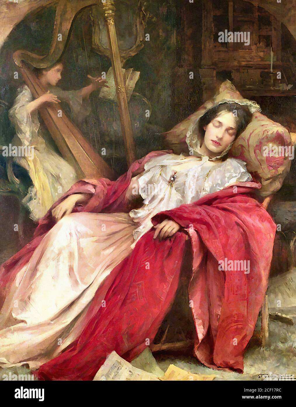 Fisher Samuel Melton - Dreams E Dolce Dormire - British School - 19th ...