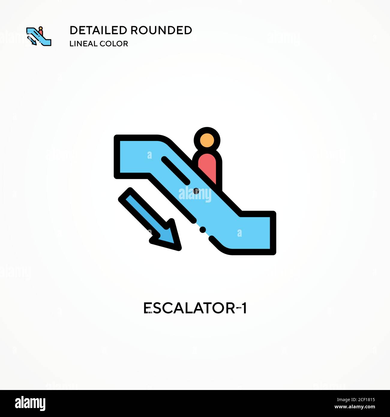 Escalator-1 vector icon. Modern vector illustration concepts. Easy to ...