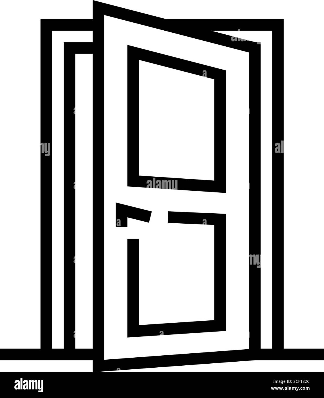 entry door line icon vector illustration Stock Vector Image & Art - Alamy