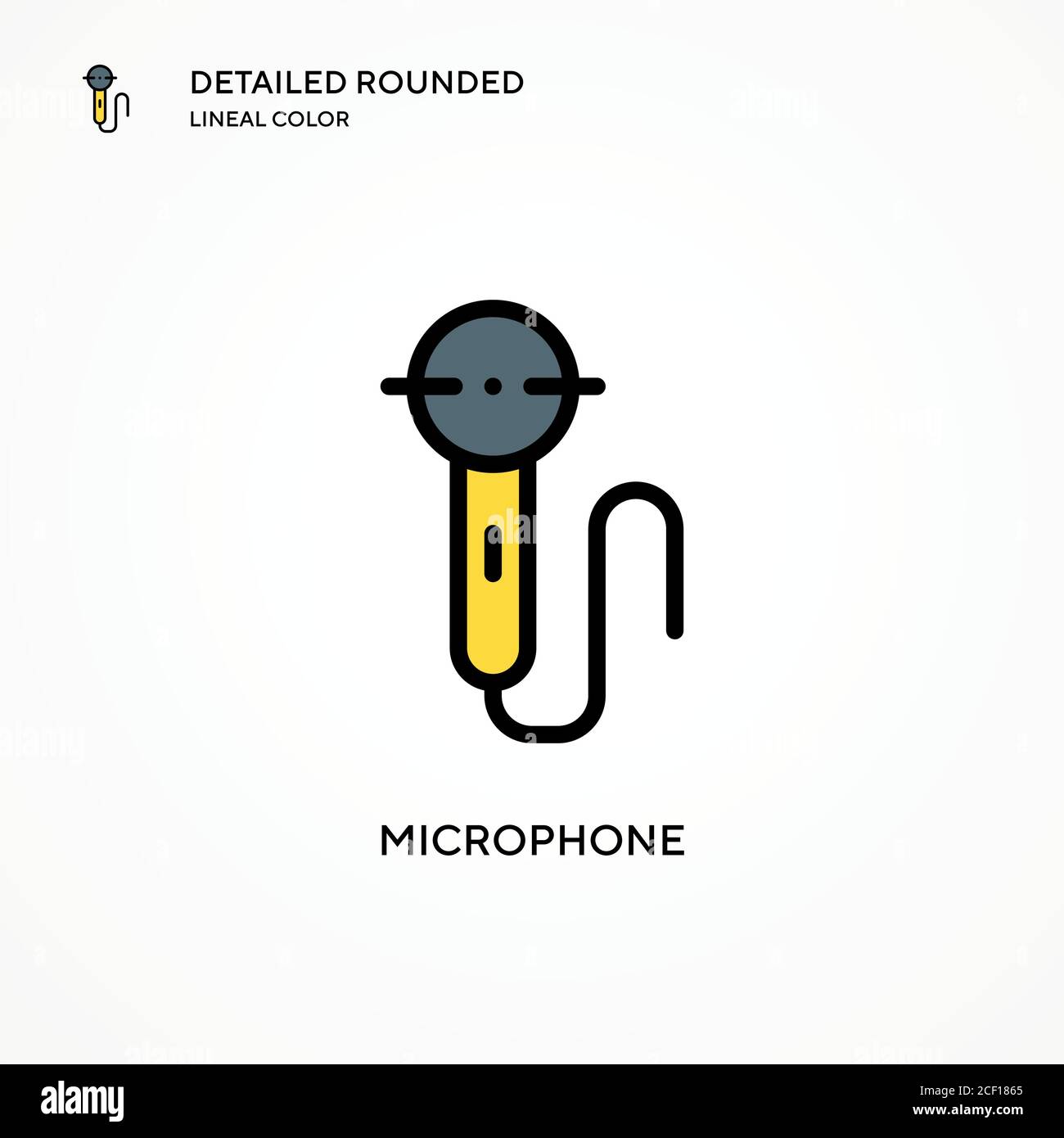Microphone vector icon. Modern vector illustration concepts. Easy to ...