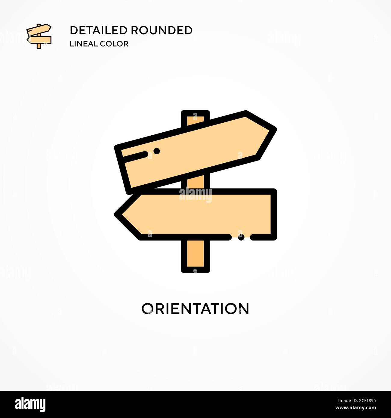 Orientation vector icon. Modern vector illustration concepts. Easy to ...
