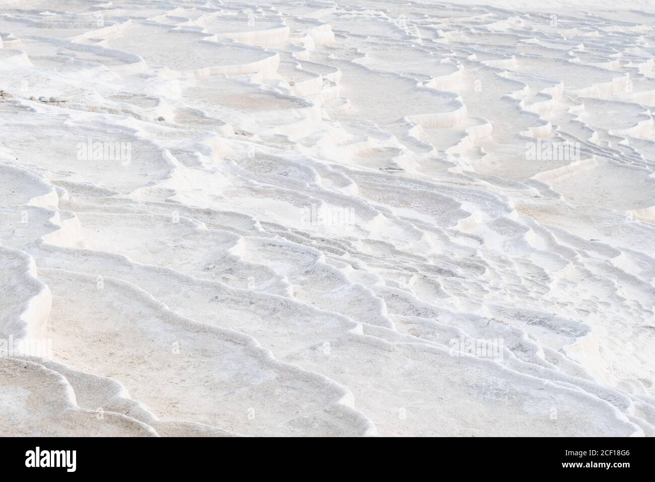 Dried natural spring water travertine terrace formations Stock Photo ...