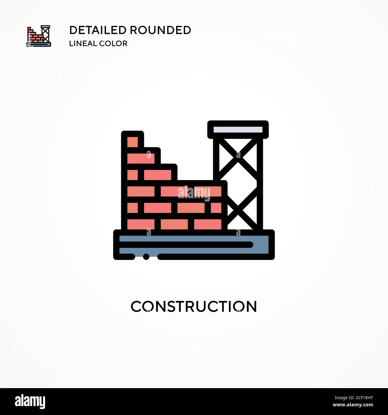 Construction vector icon. Modern vector illustration concepts. Easy to ...