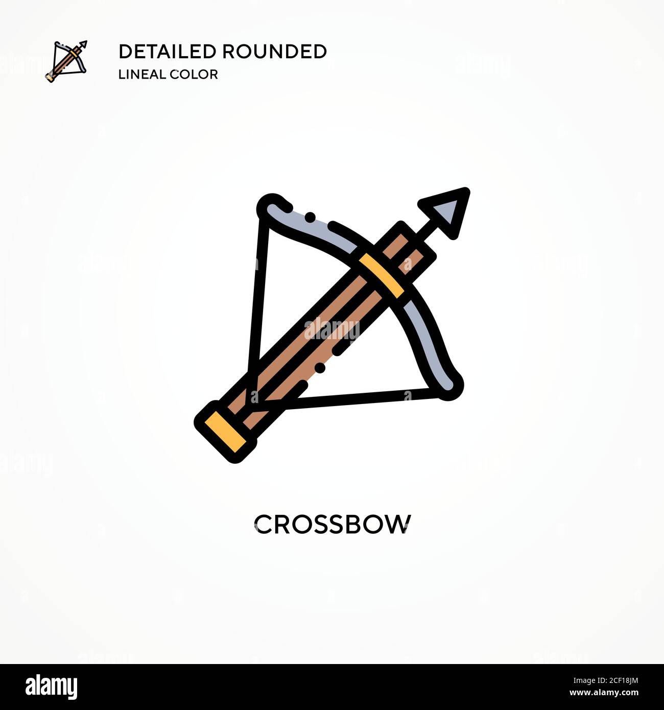 Crossbow vector icon. Modern vector illustration concepts. Easy to edit ...