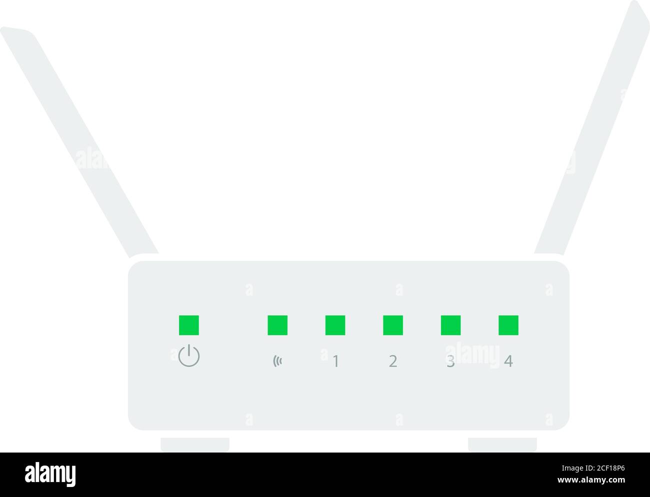 Wi-Fi Router Icon. Flat Color Design. Vector Illustration Stock Vector ...