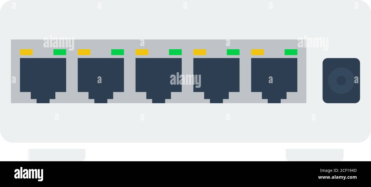 Computer network router switch lan Stock Vector Images - Alamy