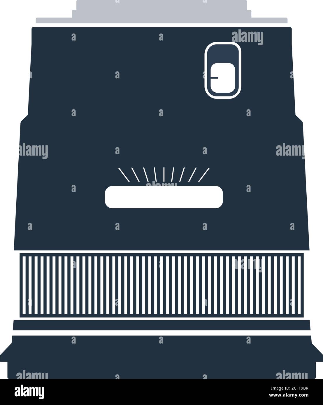 Icon Of Photo Camera Wide Lens. Flat Color Design. Vector Illustration ...