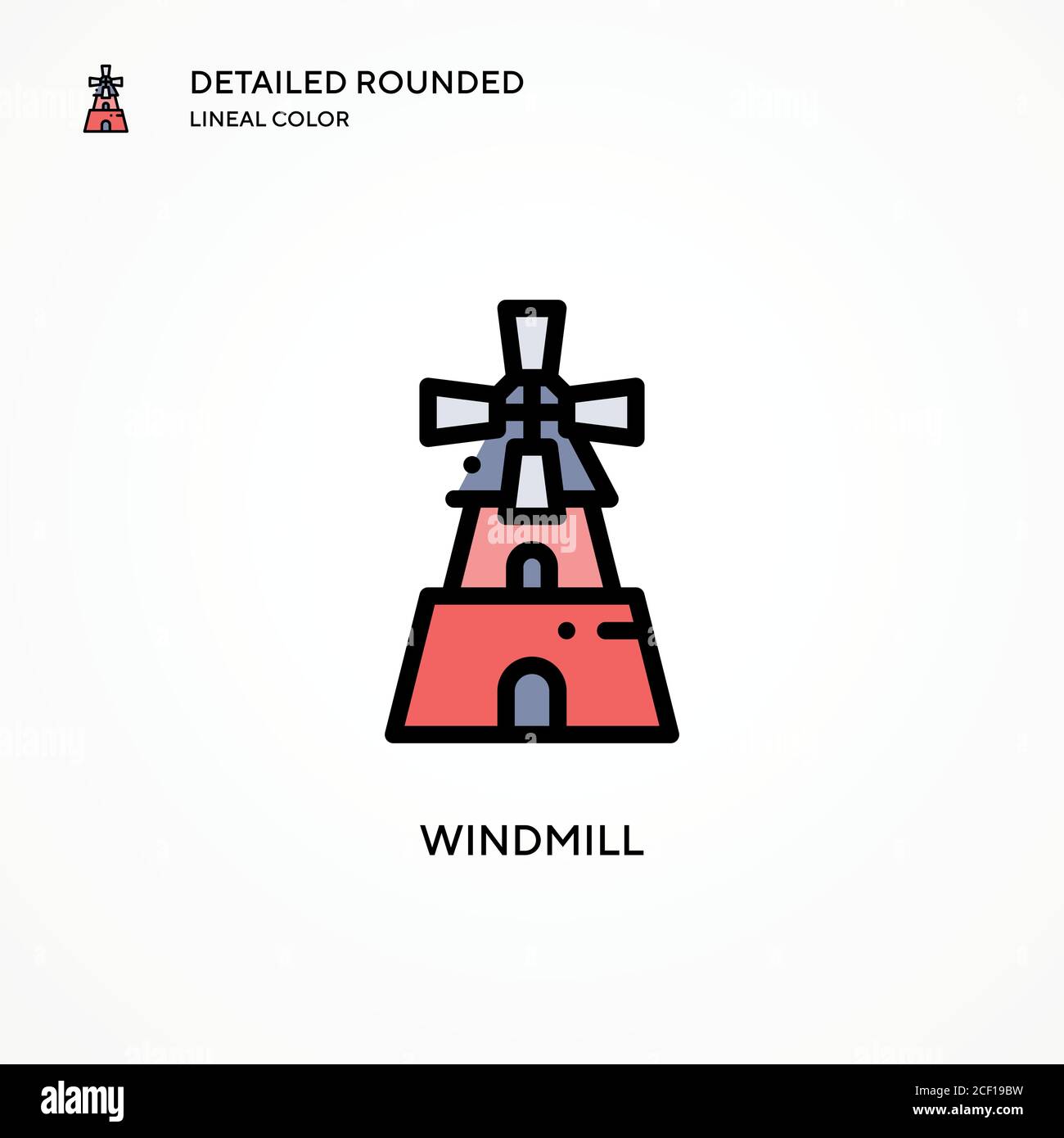 Windmill vector icon. Modern vector illustration concepts. Easy to edit ...