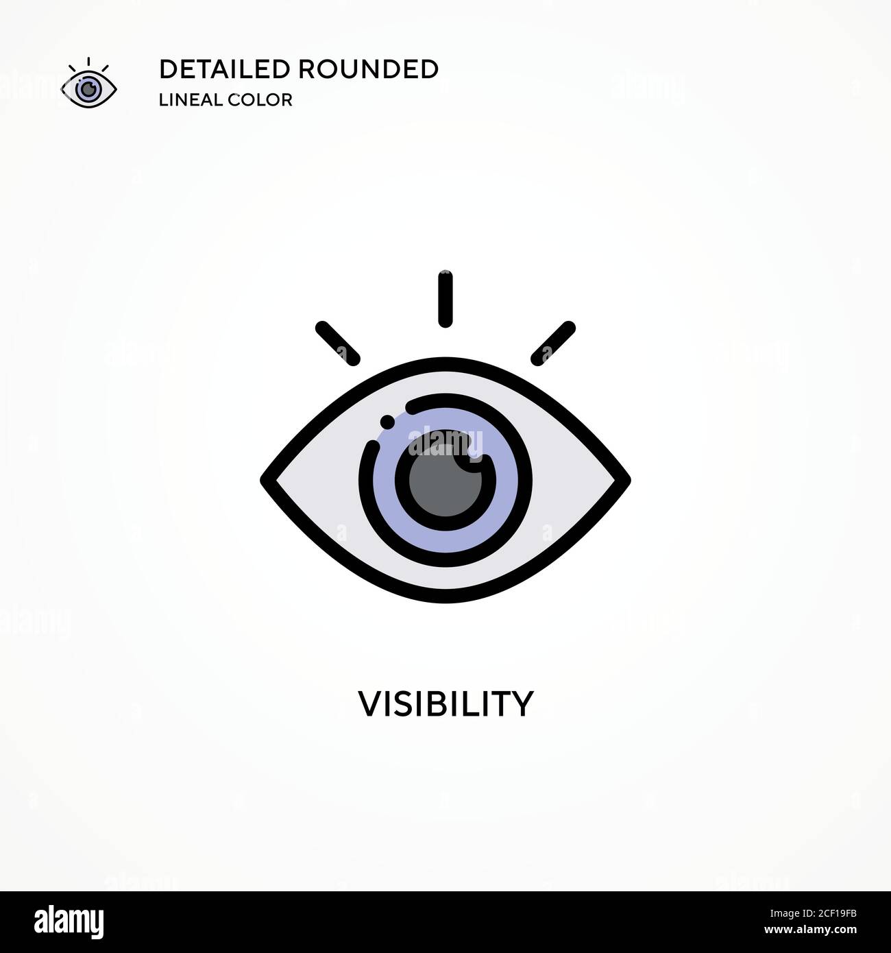 Visibility vector icon. Modern vector illustration concepts. Easy to ...