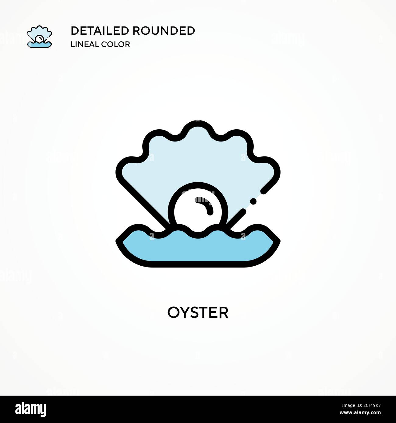 Oyster vector icon. Modern vector illustration concepts. Easy to edit ...