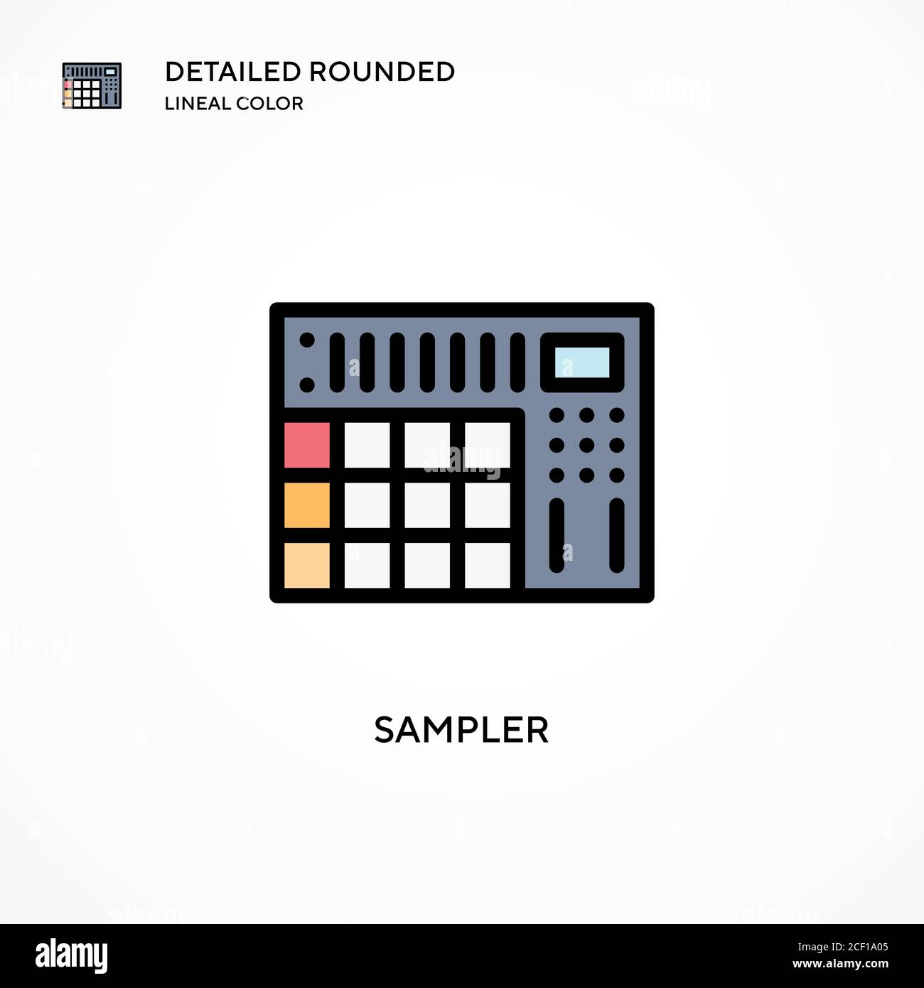 Sampler vector icon. Modern vector illustration concepts. Easy to edit ...