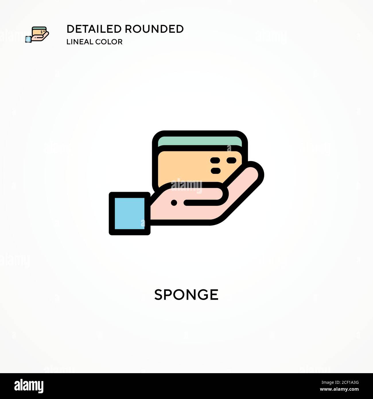 Sponge vector icon. Modern vector illustration concepts. Easy to edit ...
