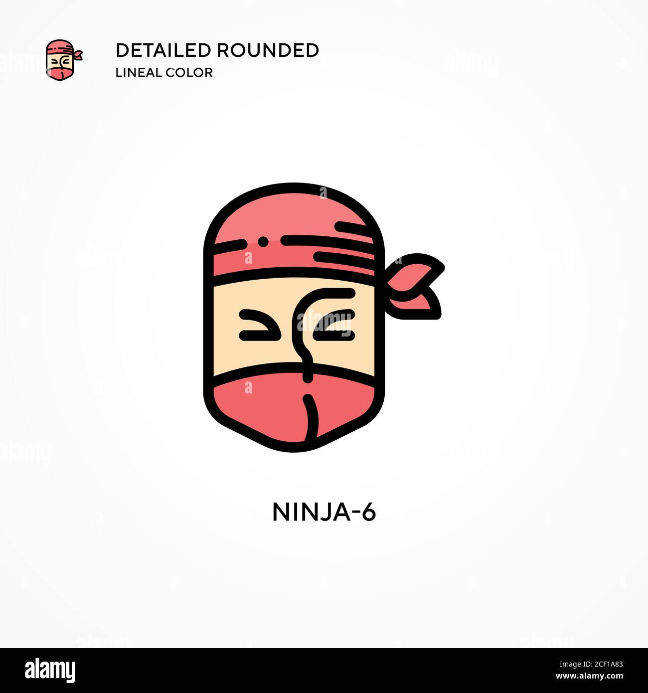 Ninja-6 vector icon. Modern vector illustration concepts. Easy to edit ...