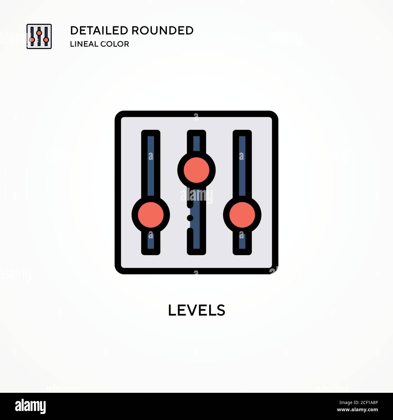 Levels vector icon. Modern vector illustration concepts. Easy to edit ...