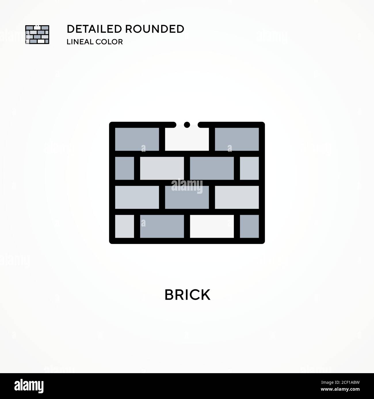 Brick vector icon. Modern vector illustration concepts. Easy to edit ...