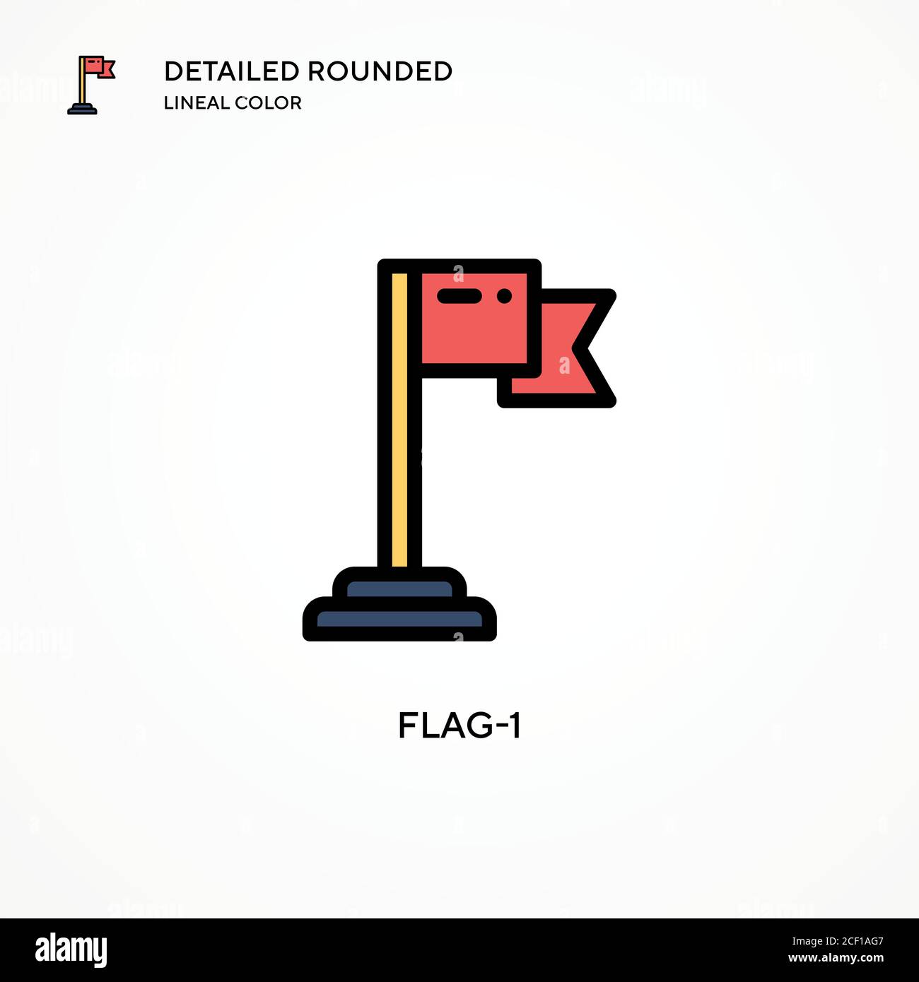 Flag-1 vector icon. Modern vector illustration concepts. Easy to edit ...