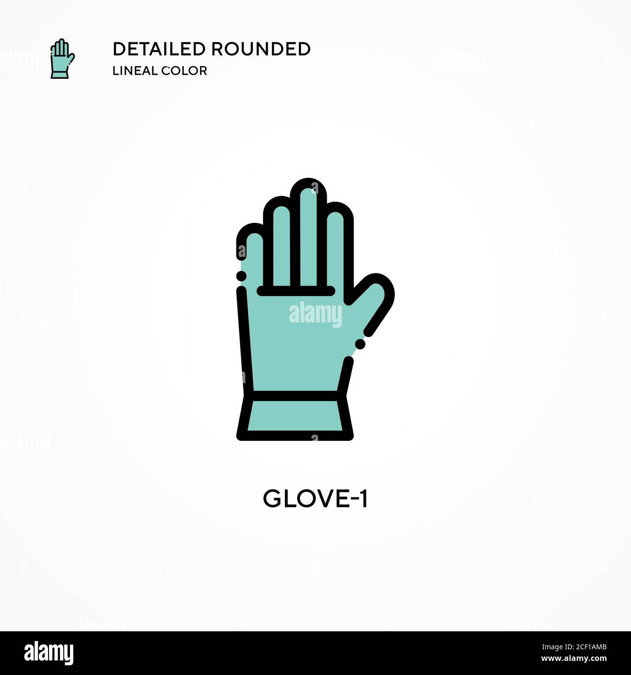 Glove-1 vector icon. Modern vector illustration concepts. Easy to edit ...