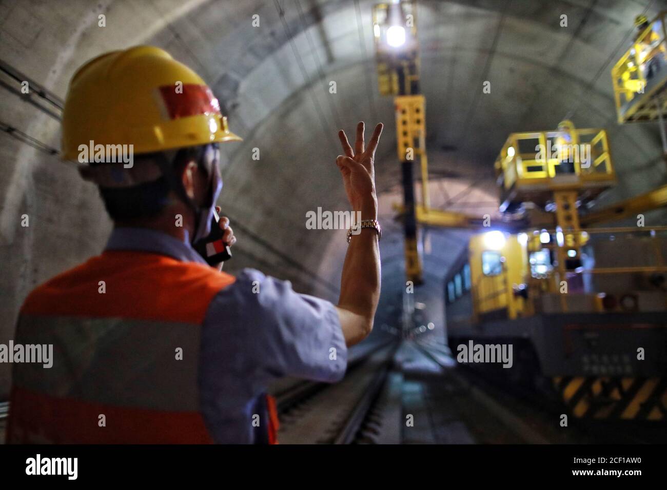 Railway tunnel inspection hi-res stock photography and images - Alamy