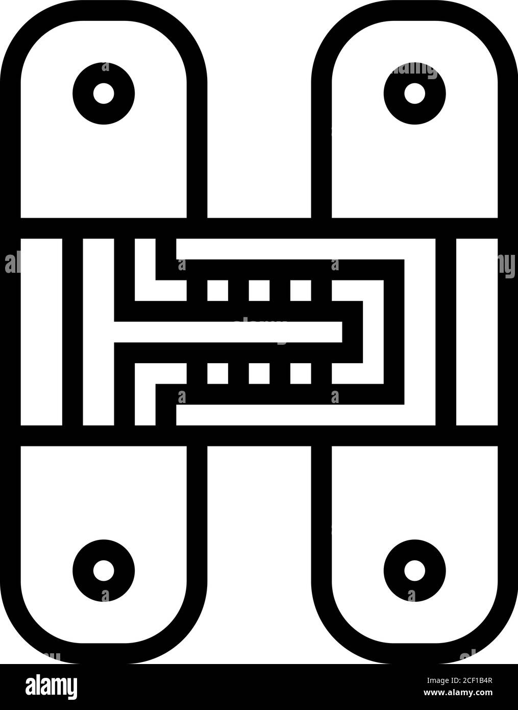 hidden hinges line icon vector illustration Stock Vector Image & Art ...