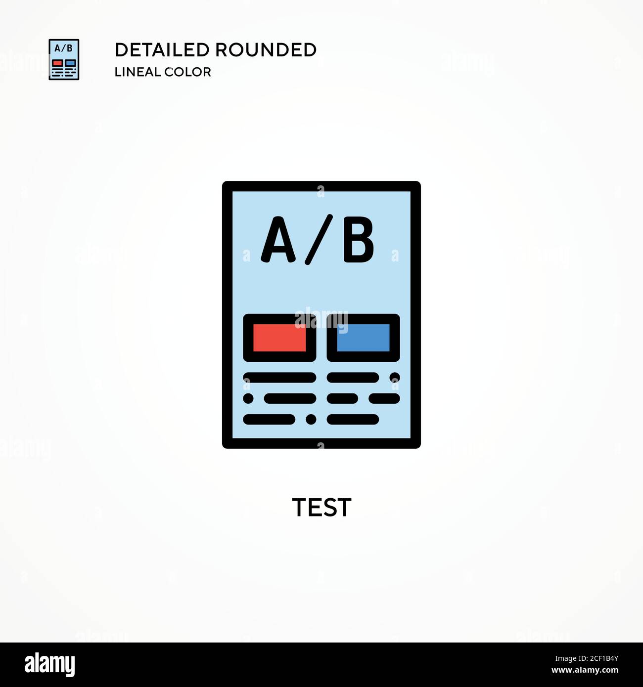 Test vector icon. Modern vector illustration concepts. Easy to edit and ...