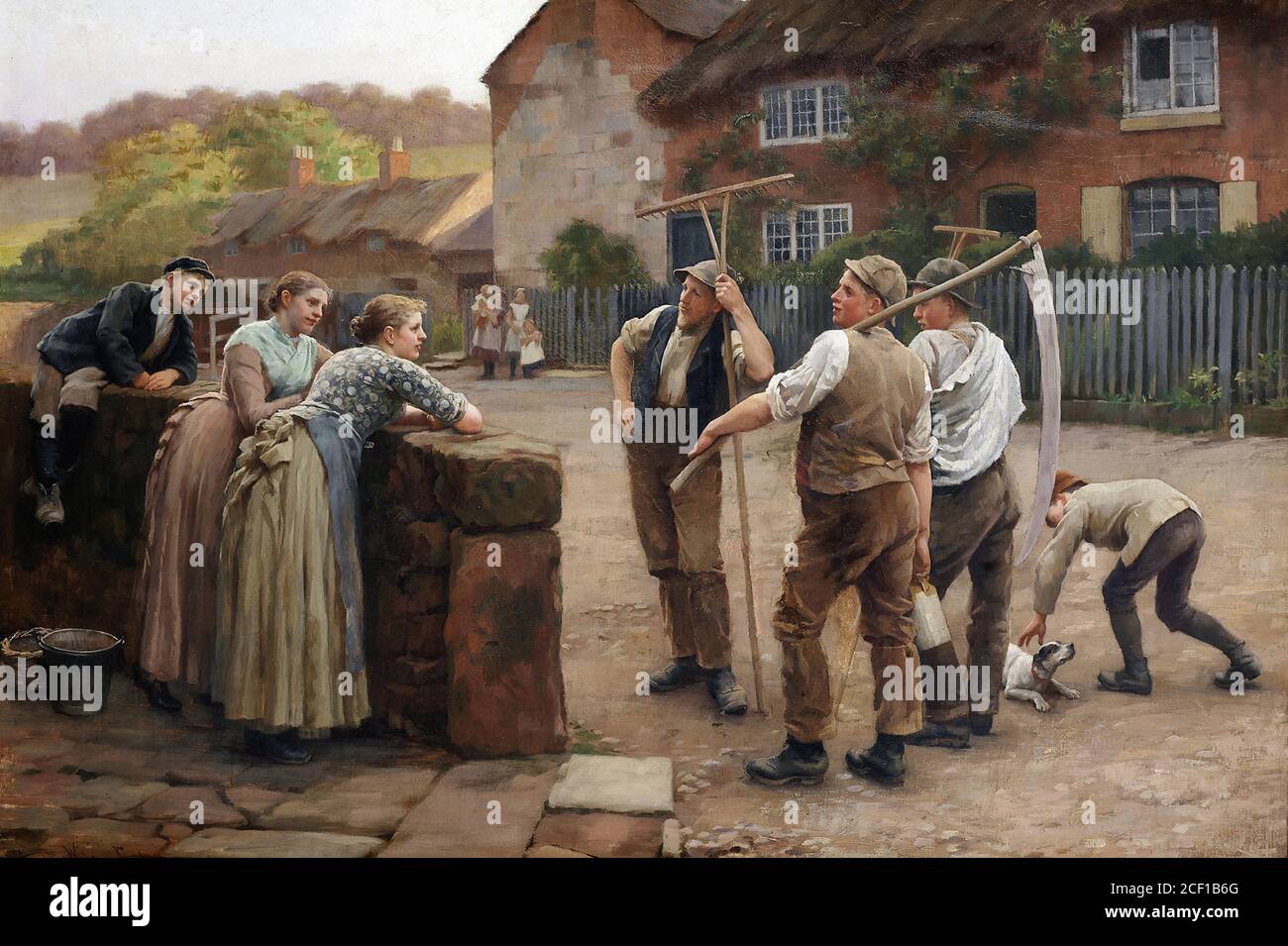 Foster Herbert Wilson - Home from the Harvest Field - British School ...