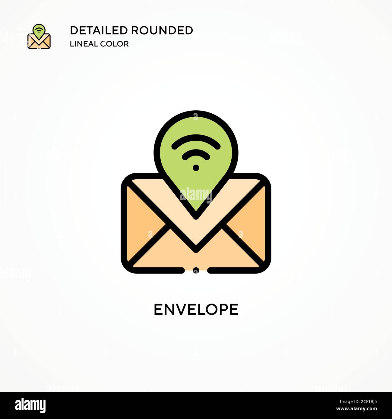 Envelope vector icon. Modern vector illustration concepts. Easy to edit ...