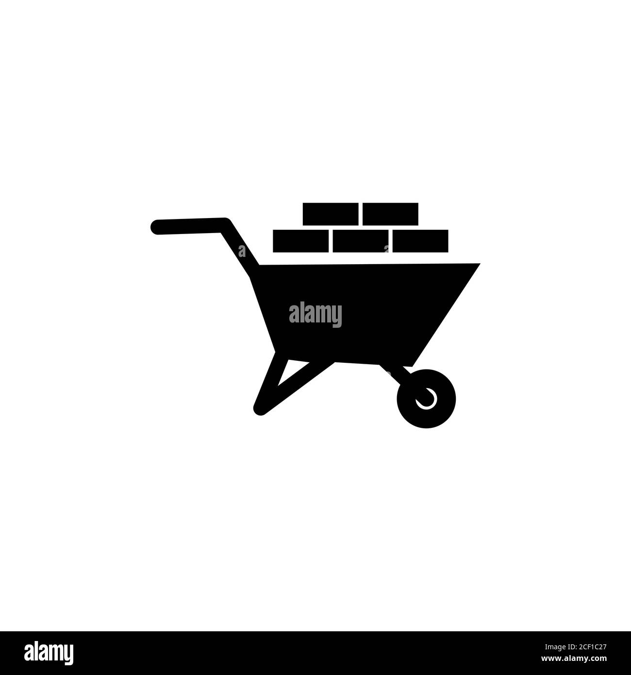 wheelbarrow vector design template illustration Stock Vector Image ...