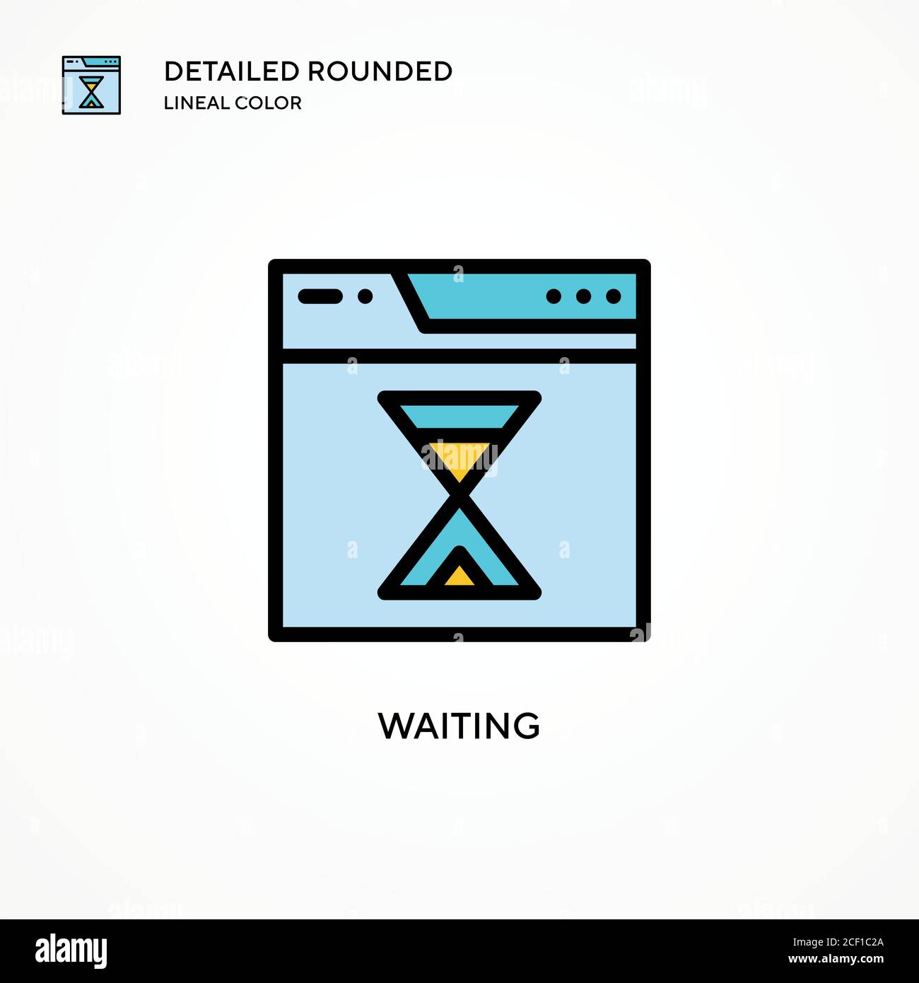 Waiting vector icon. Modern vector illustration concepts. Easy to edit ...