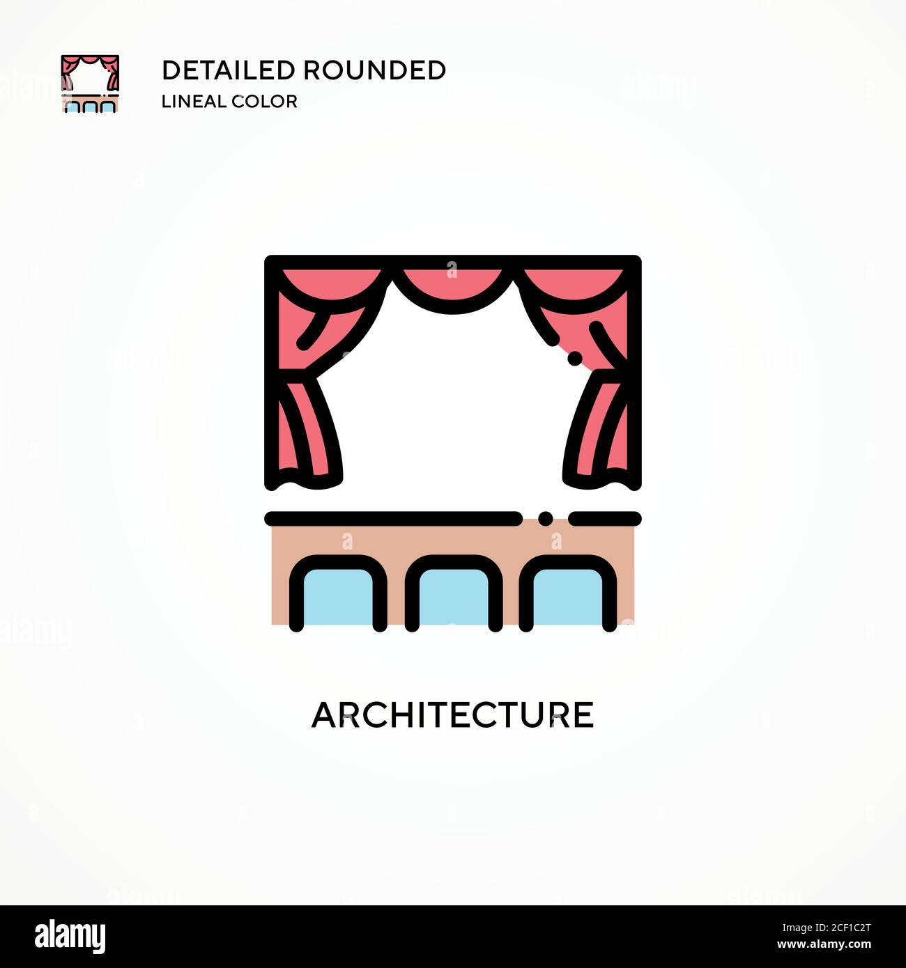 Architecture vector icon. Modern vector illustration concepts. Easy to ...