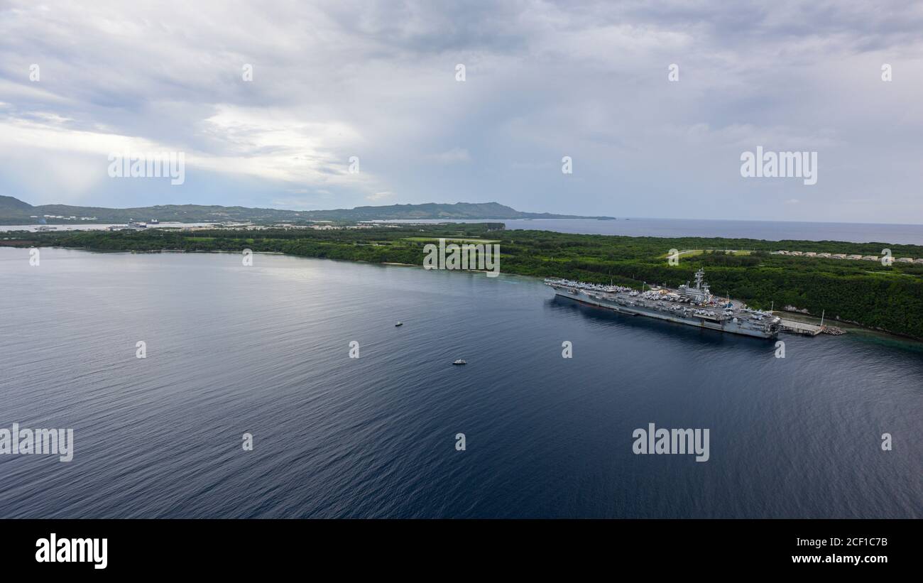 APRA HARBOR, Guam (August 24, 2020) An aerial view of U.S. Naval Base ...