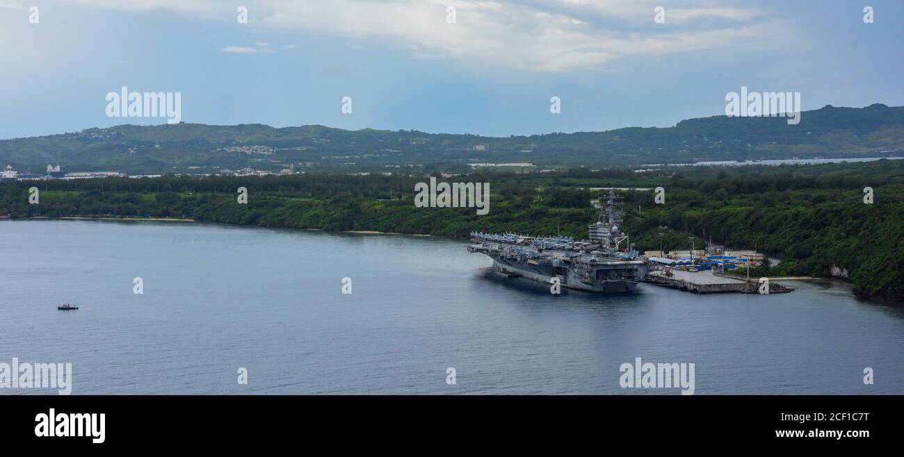 APRA HARBOR, Guam (August 24, 2020) An aerial view of U.S. Naval Base ...