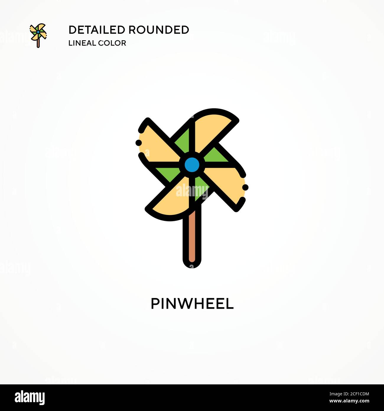 Pinwheel vector icon. Modern vector illustration concepts. Easy to edit ...