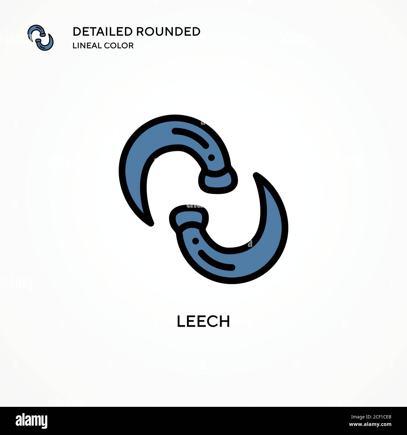 Leech vector icon. Modern vector illustration concepts. Easy to edit ...