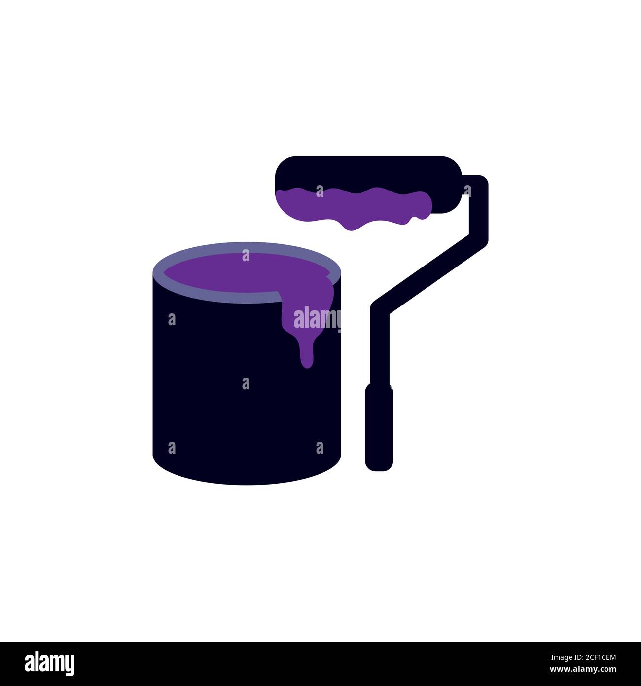 paint roller vector design template illustration Stock Vector Image ...