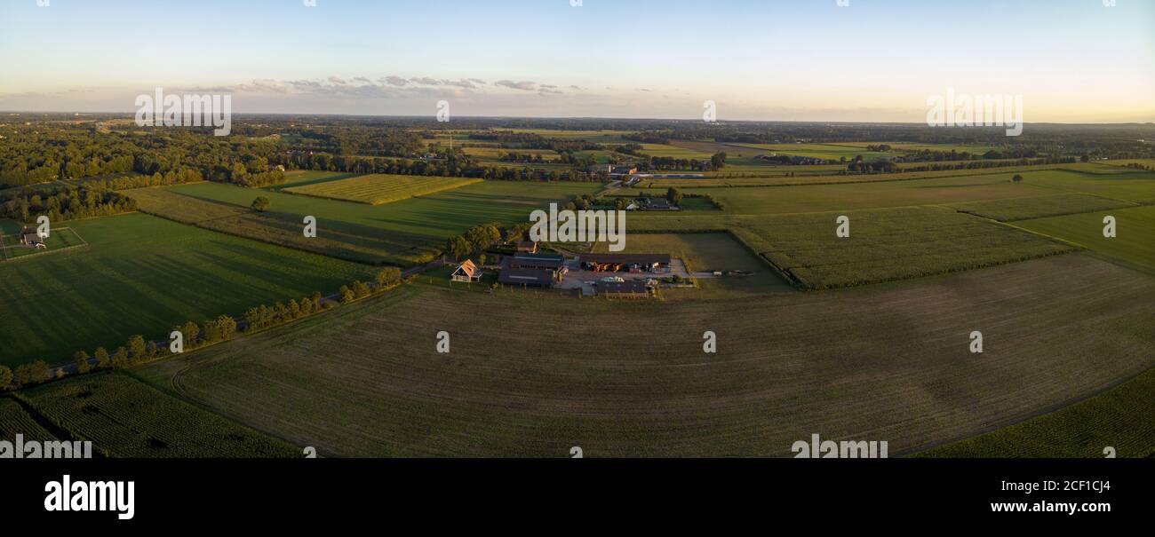 Dutch flatland horizon sunset Stock Photo - Alamy