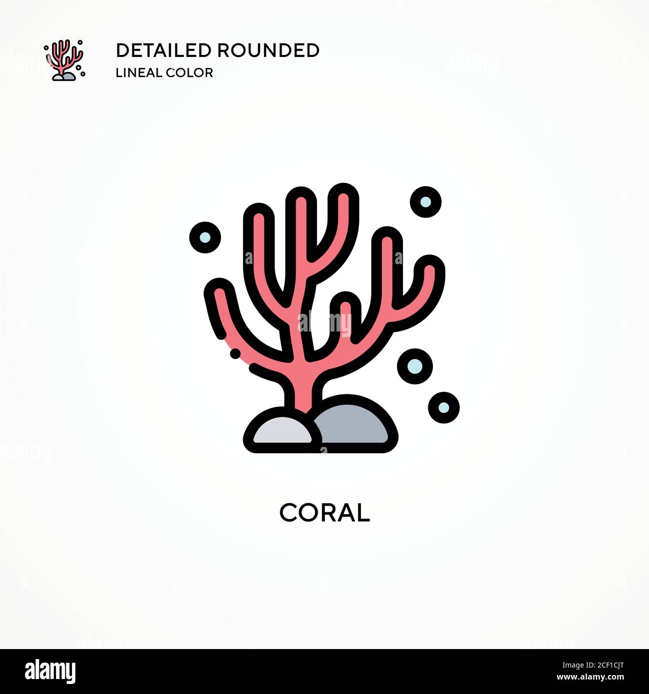 Coral vector icon. Modern vector illustration concepts. Easy to edit ...