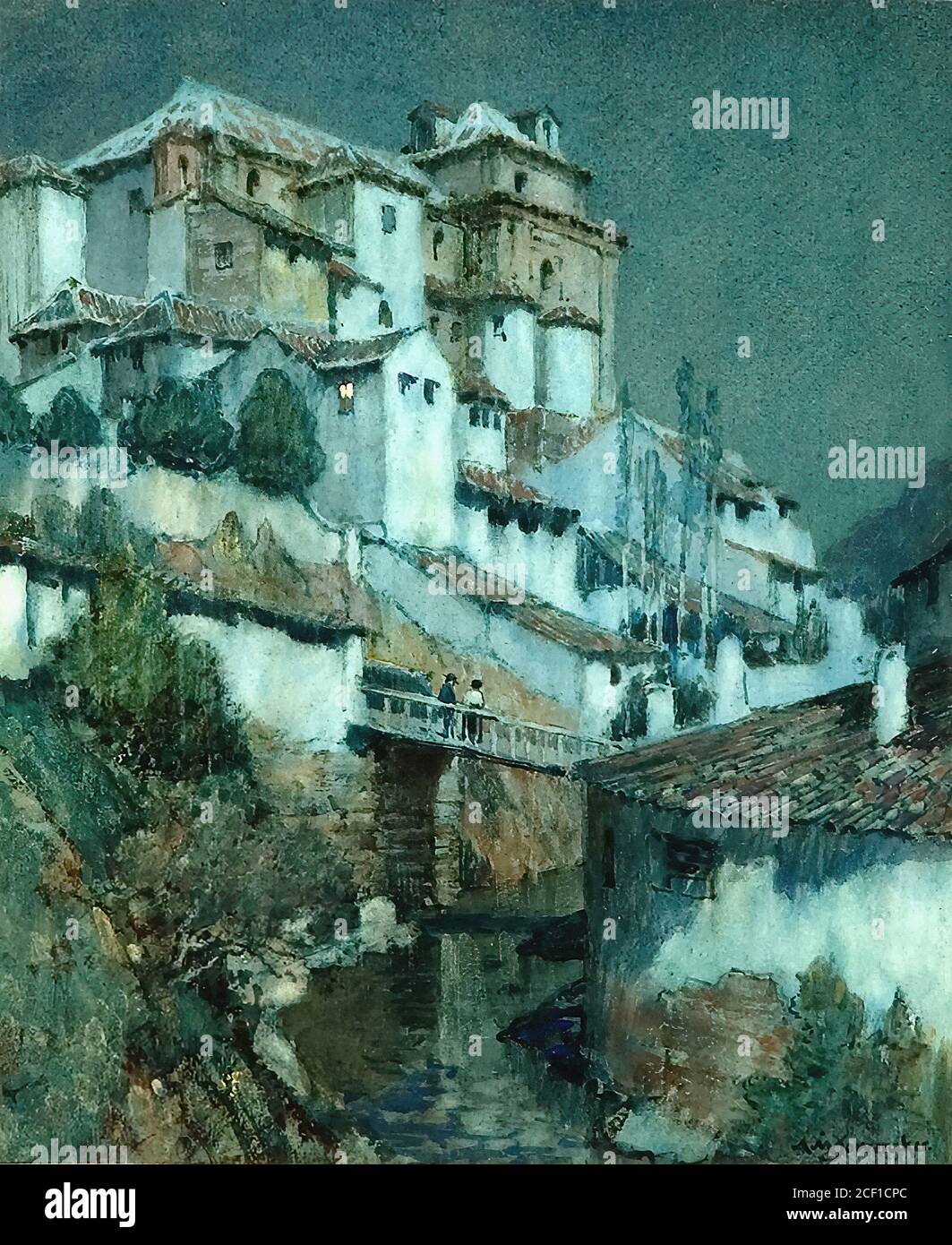 Foweraker Albert Moulton - Moonlight - Antequera 1 - British School ...