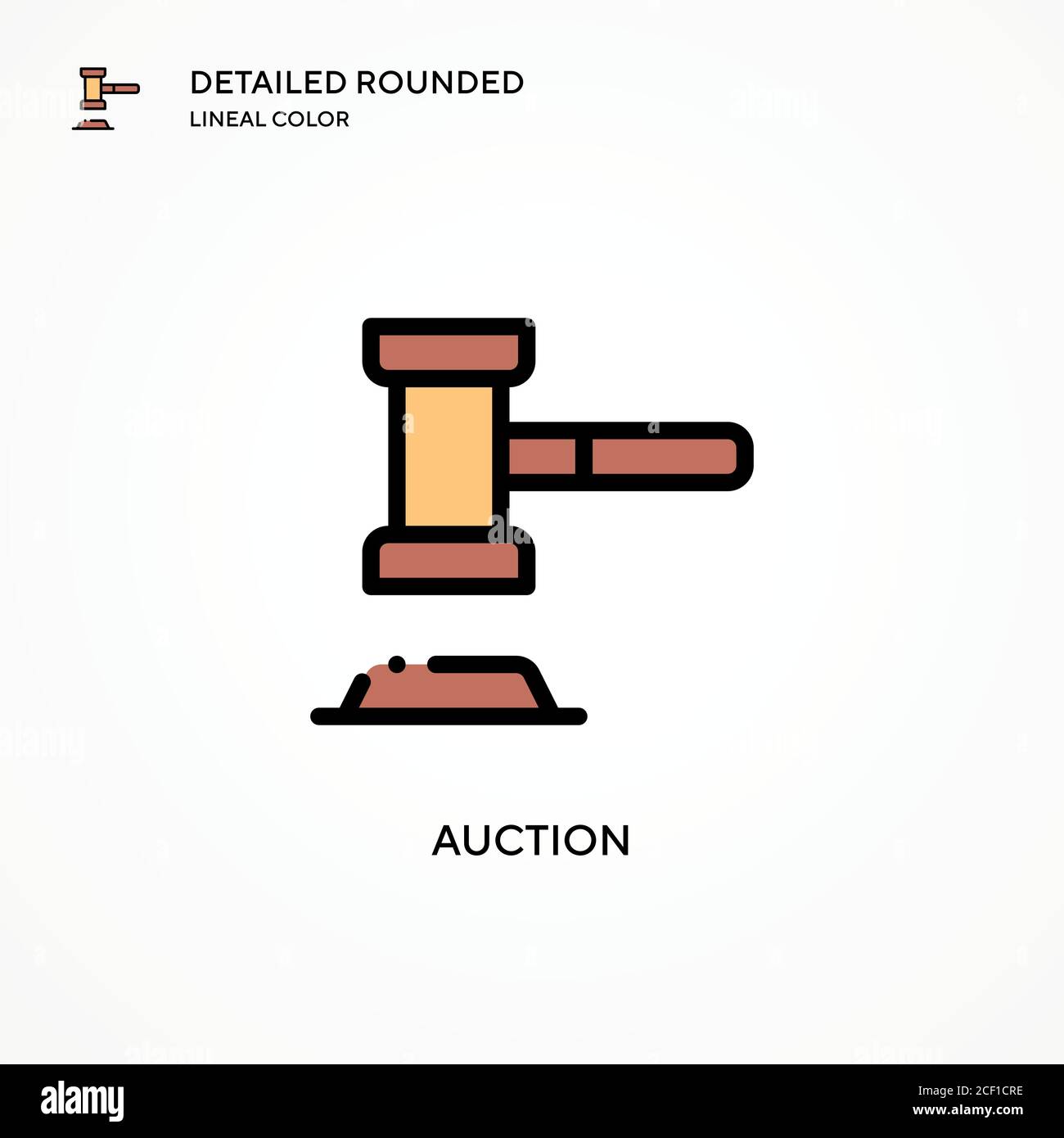 Auction vector icon. Modern vector illustration concepts. Easy to edit ...
