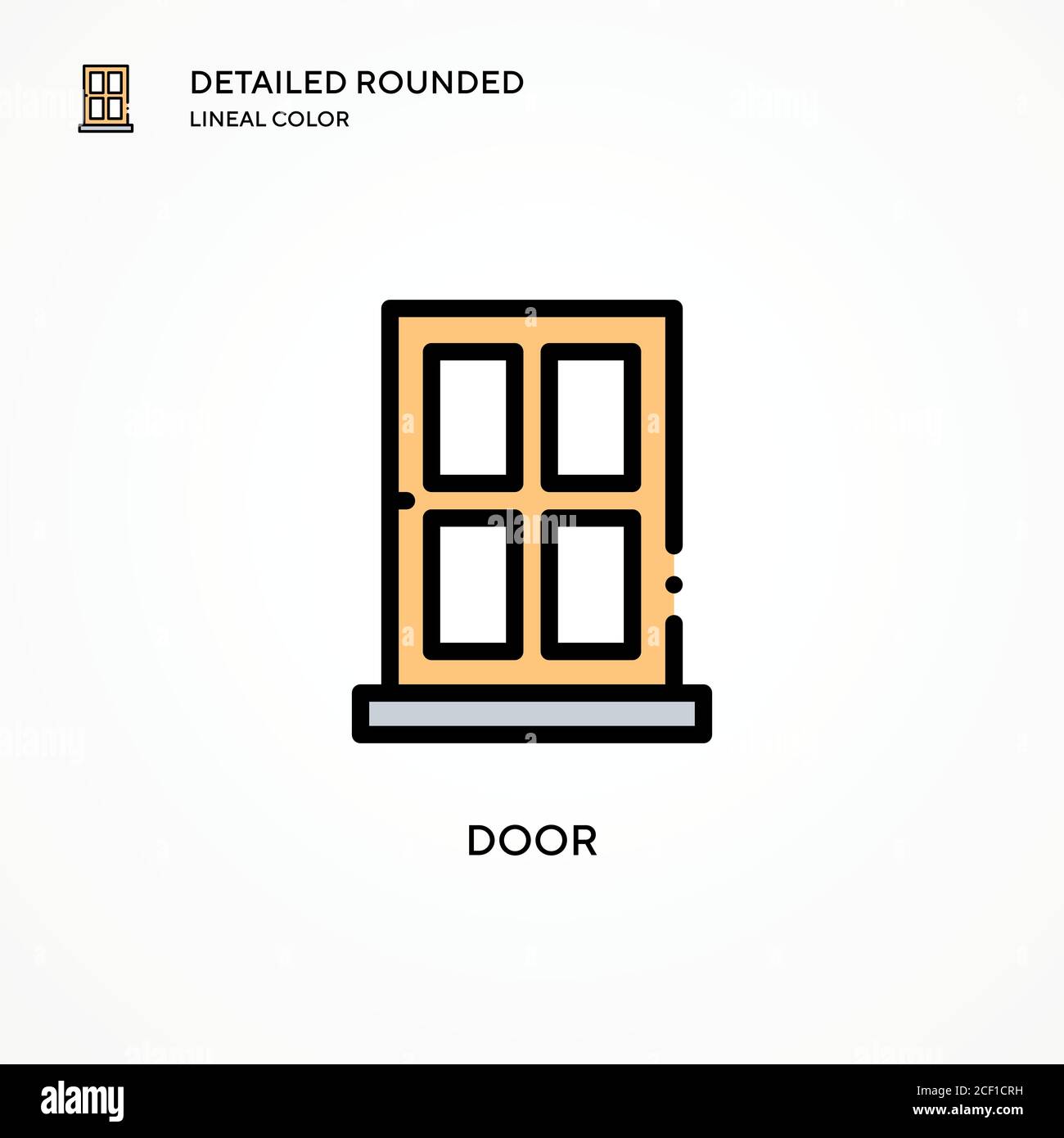 Door vector icon. Modern vector illustration concepts. Easy to edit and ...