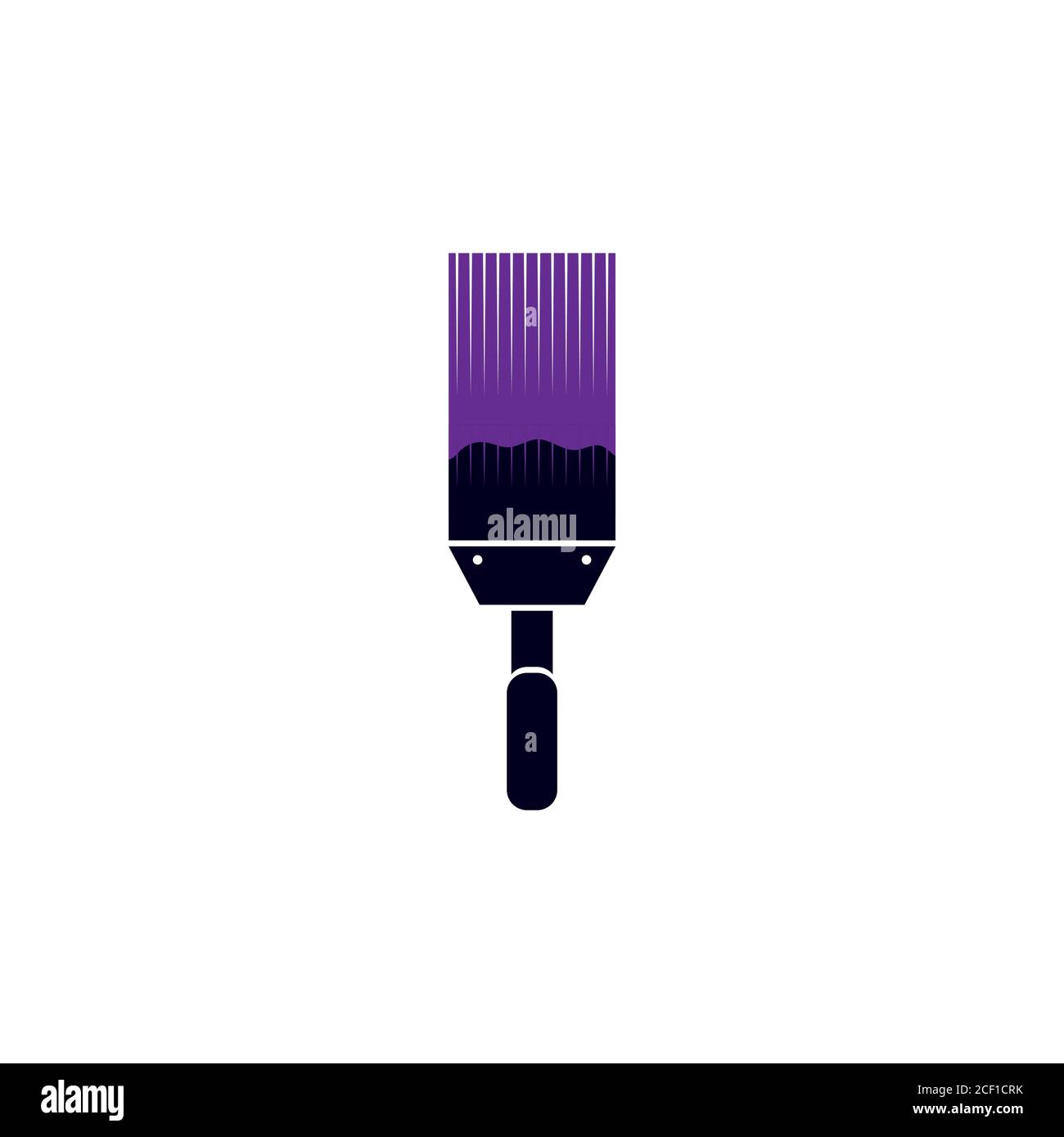 paint brush vector design template illustration Stock Vector Image ...