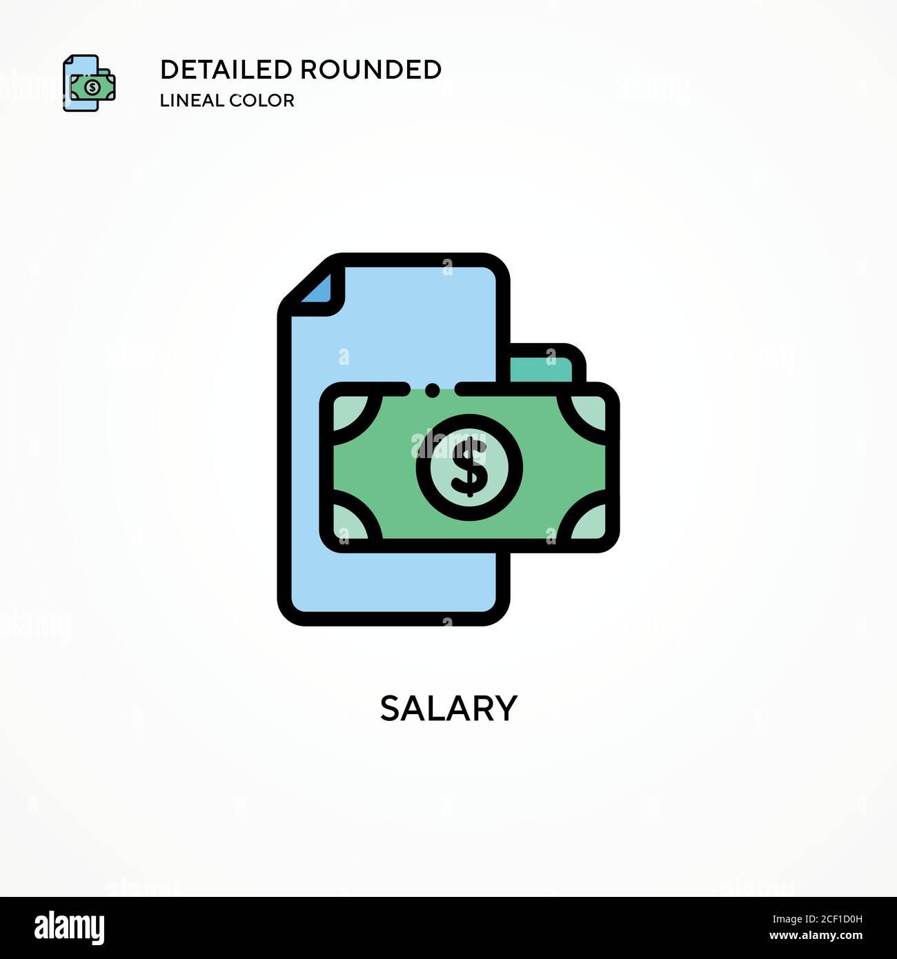 Salary vector icon. Modern vector illustration concepts. Easy to edit ...
