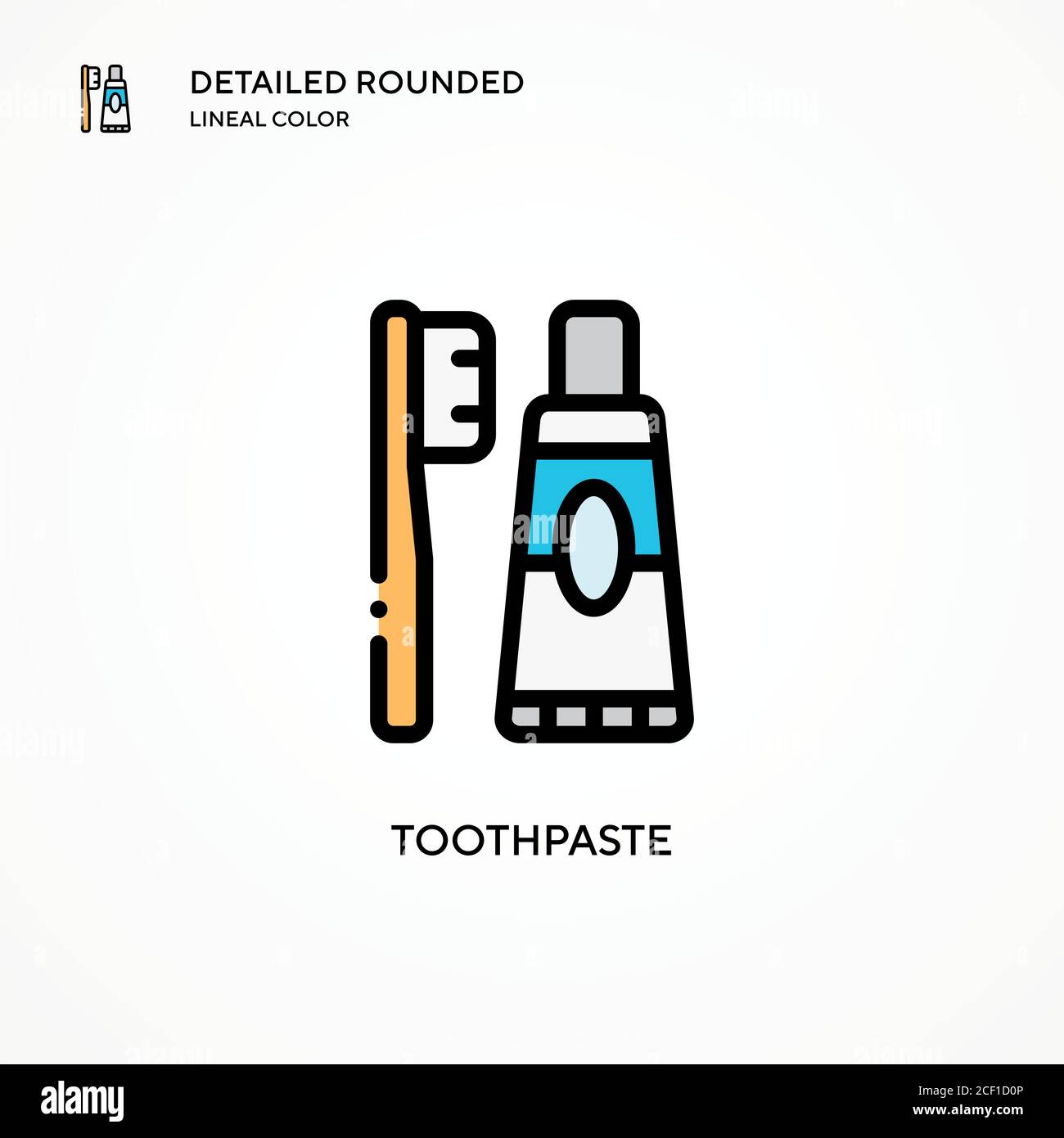 Toothpaste vector icon. Modern vector illustration concepts. Easy to ...