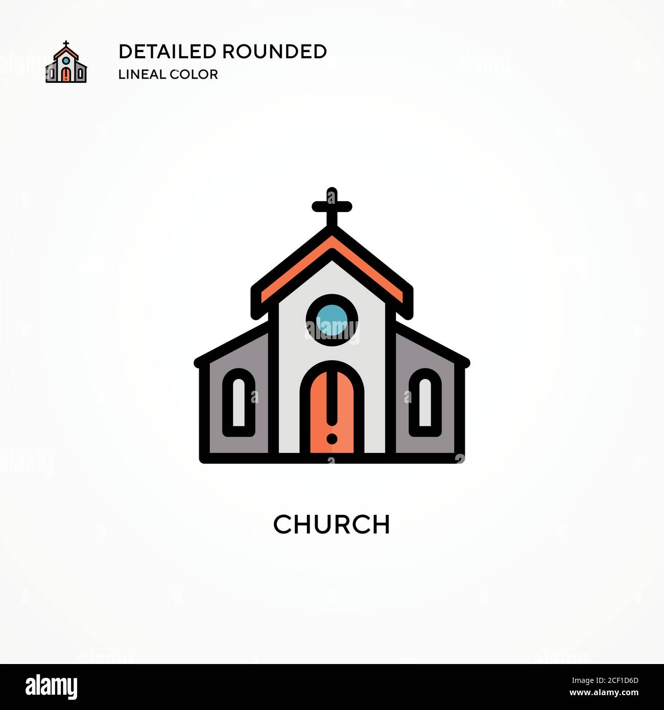 Church vector icon. Modern vector illustration concepts. Easy to edit ...