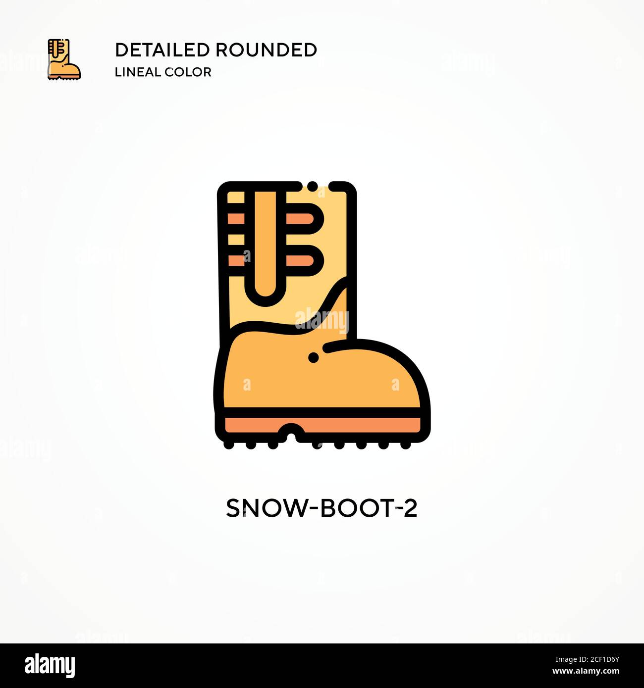 Snow-boot-2 vector icon. Modern vector illustration concepts. Easy to ...