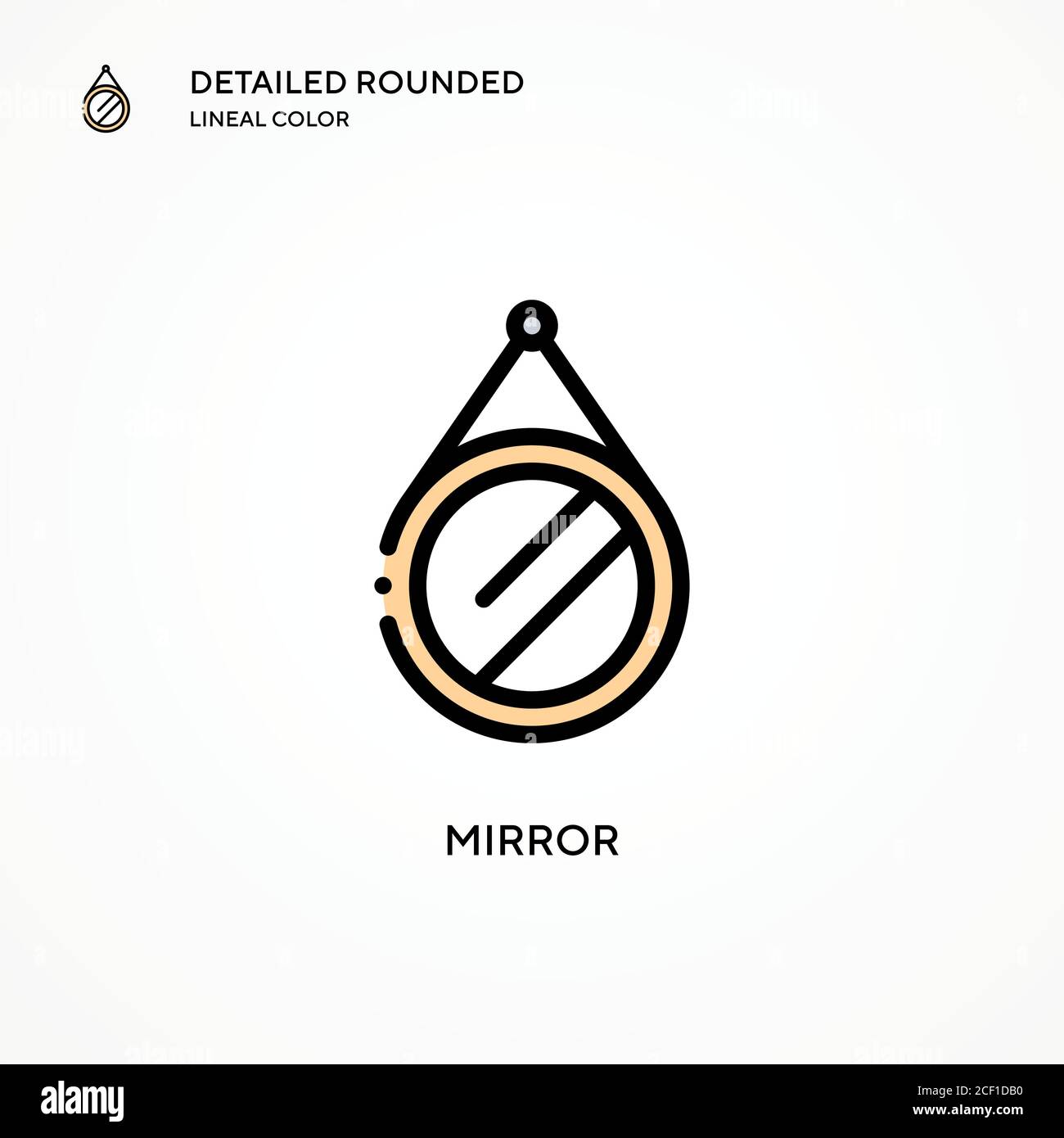 Modern round wall mirror Cut Out Stock Images & Pictures - Alamy