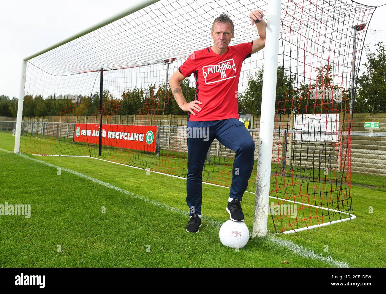 EDITORIAL USE ONLY Ex-footballer Stuart Pearce at the ground of Thame ...